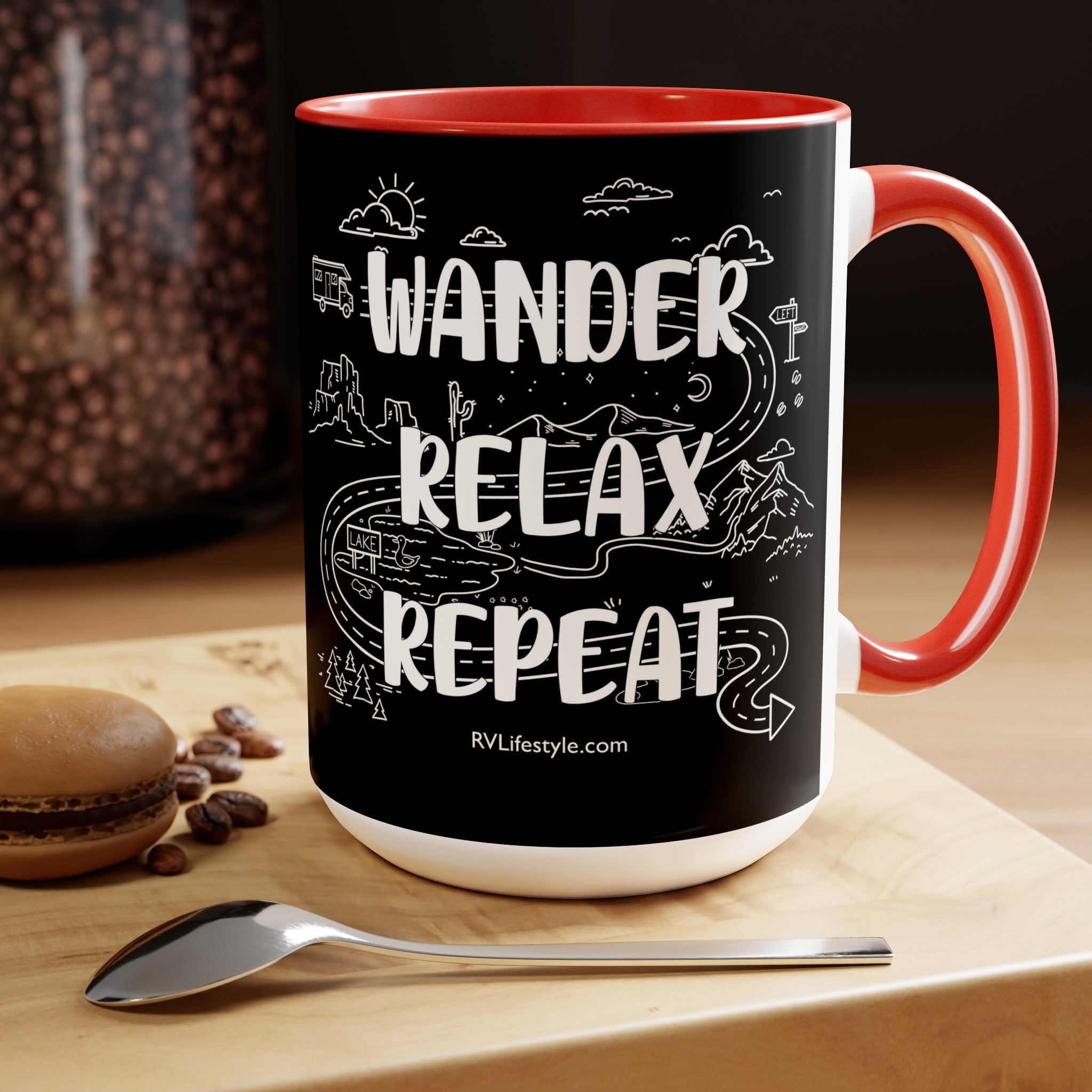 Wander Relax Repeat on Coffee Mugs, 15oz – RVlifestyle